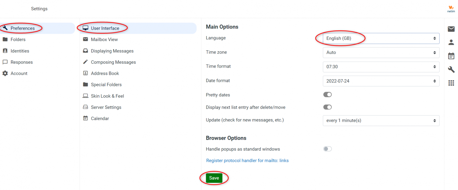 How to connect to the Roundcube webmail? - Netim Support