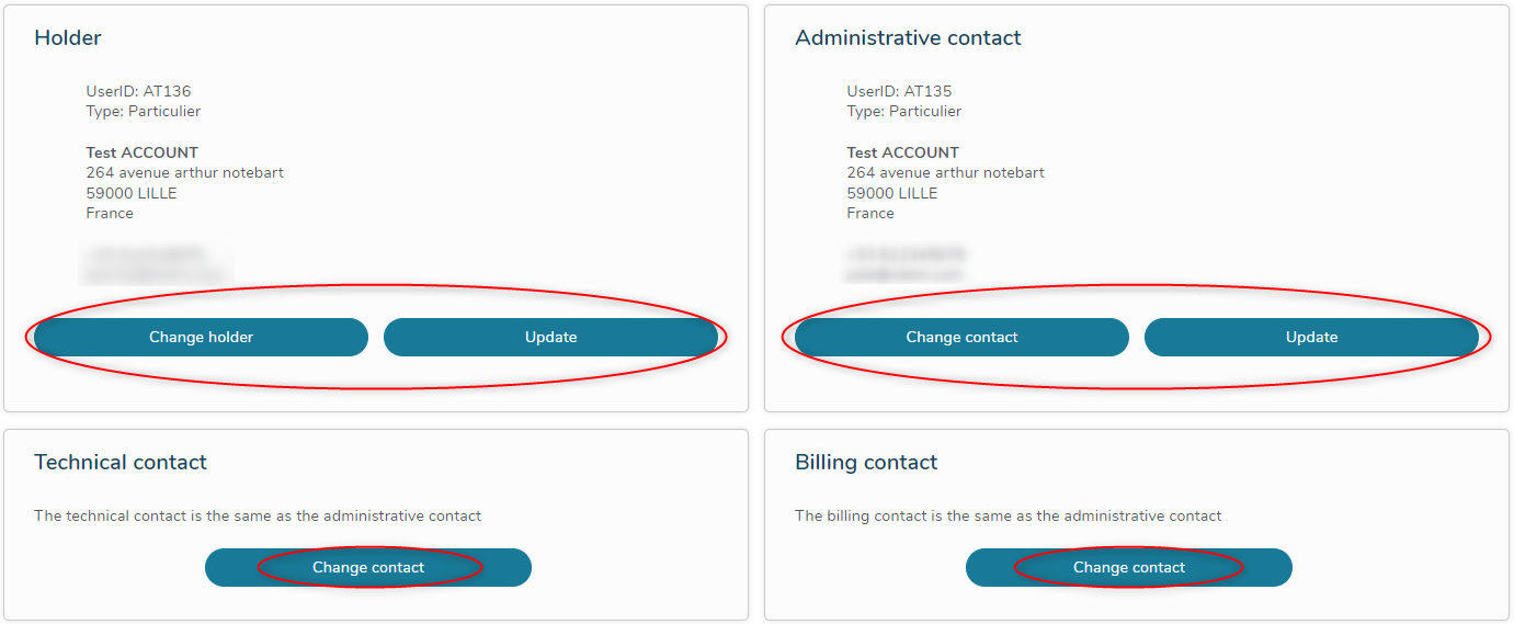 Manage my contact list - Netim Support