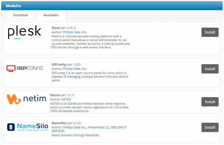 Setup Registrar Module In Blesta Netim Support